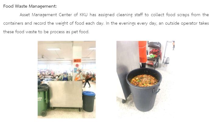 Evidences for SDG2 - KKU Sustainable Development Goals